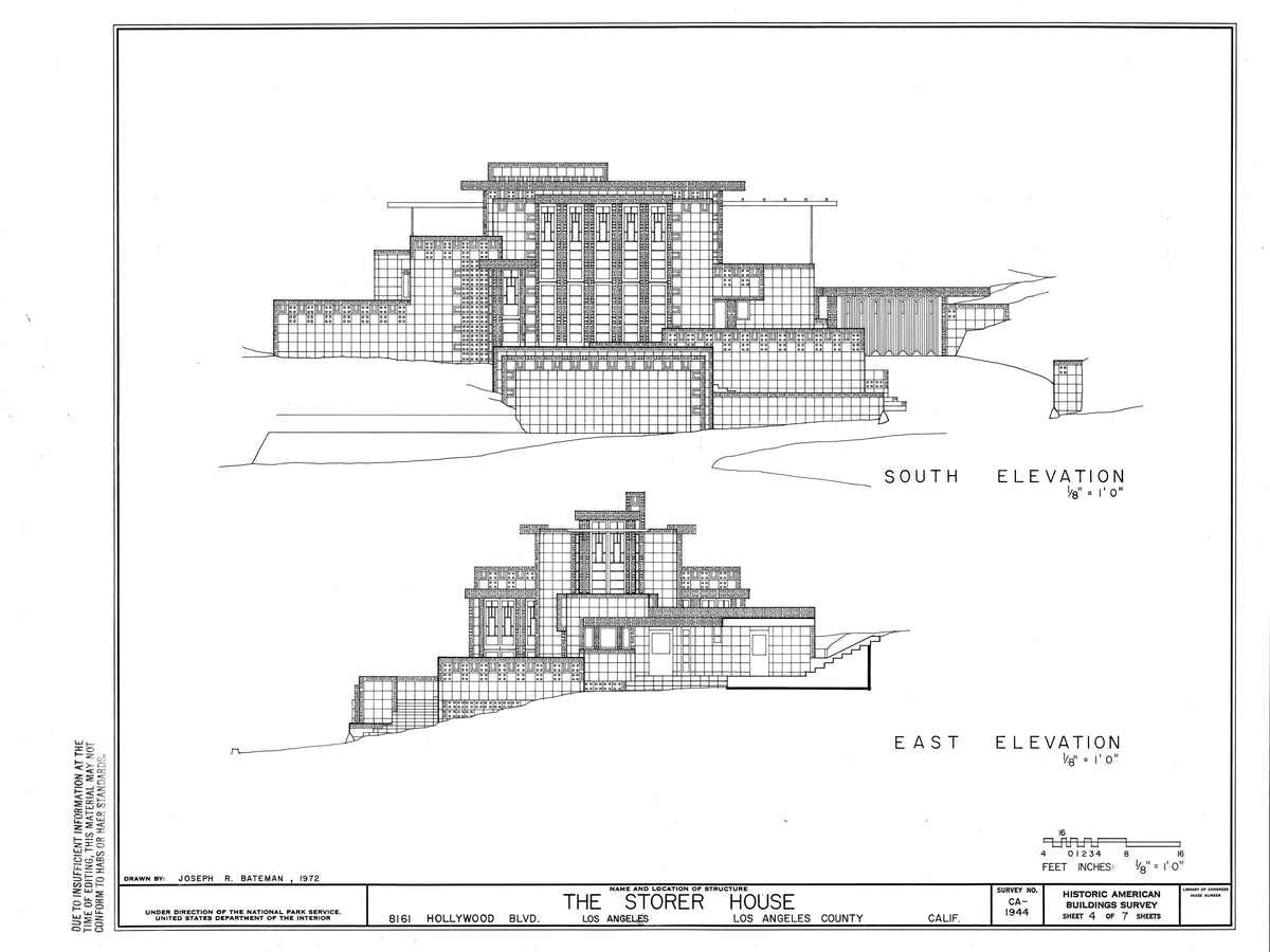 Frank Lloyd Wright - California Textile Block House, 4-5 bedrooms ...