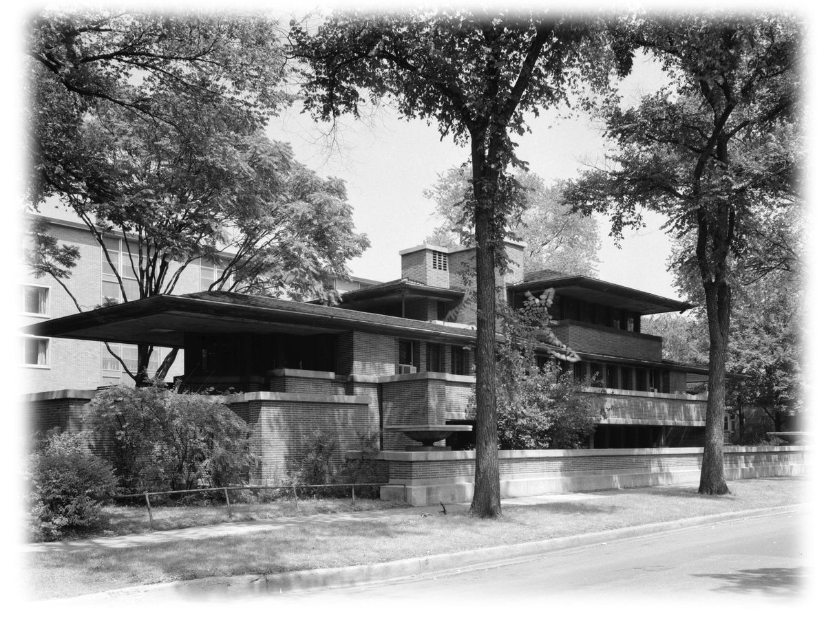 Frank Lloyd Wright's Prairie Style Robie House - 25 Sheet set of PRINT ...