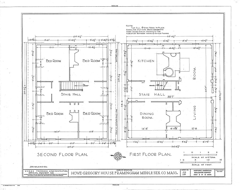 Dutch Colonial house plans, detailed blueprints, New England home ...