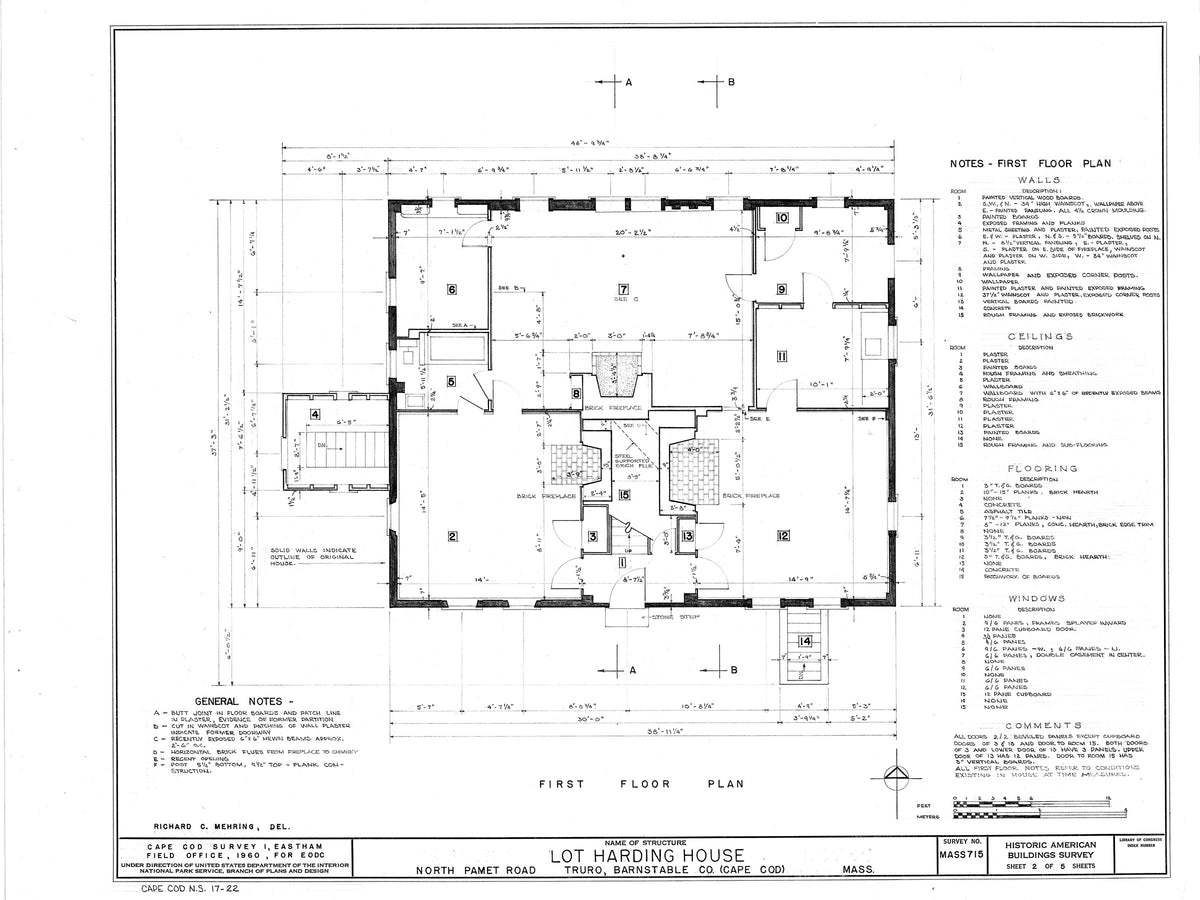 Historic Cape Cod House Plans Cape Cod Colonial House Plan, 1 Story W/