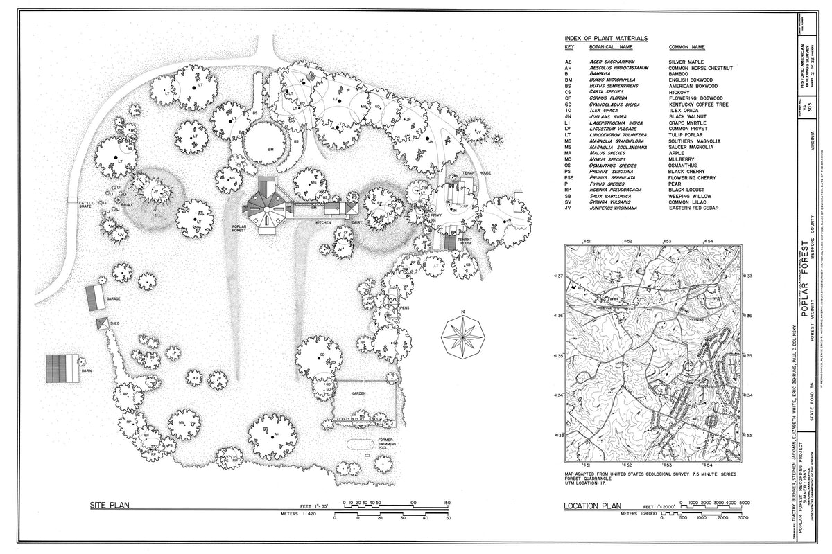 Poplar Forest Floor Plans | Historic American Homes brand