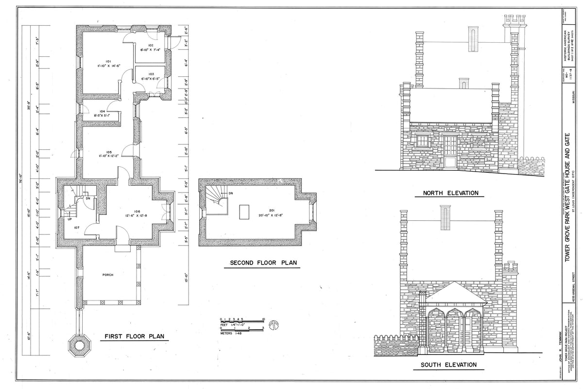 Mini Medieval Gothic stone castle with tower, 2 bedrooms, printed hous ...