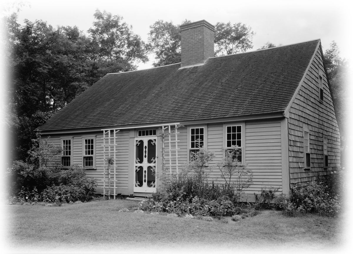 Cape Cod Colonial House, single story floor plan – Historic American Homes